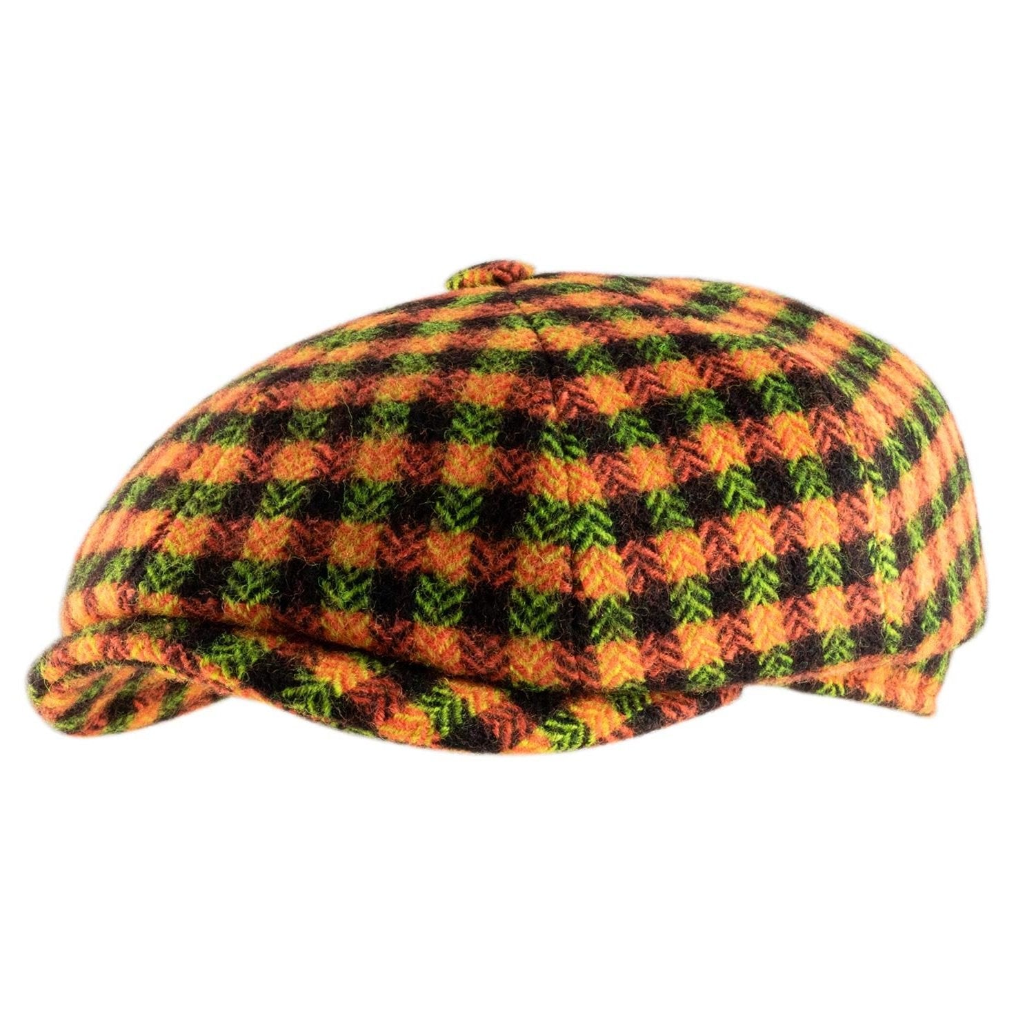 8-Panel Newboy Cap by Alfonso D’Este | The "Neon Shelby" Flat Cap ...